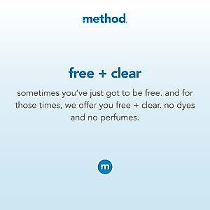 Method Foaming Hand Soap Refill, Free + Clear Recyclable Bottle, 28 oz, 4 pack