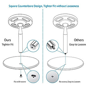 Aluminum Cell Phone Stand for MagSafe Charger,Compatible with Apple MagSafe Cradle Work with iPhone 12/Pro/Pro Max/Mini,Stable Desk Dock Mount Holder for MagSafe 2020 (Silver)