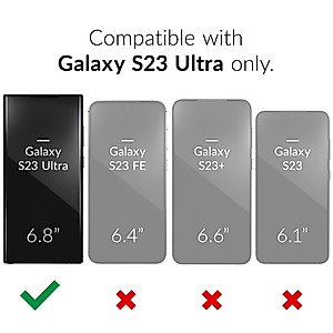 Crave Dual Guard for Samsung Galaxy S23 Ultra Case, Shockproof Protection Dual Layer Case for Samsung Galaxy S23 Ultra - Navy