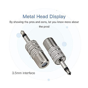 Tecreddy FM Telescopic Radio Antenna 75 Ohm Replacement Antenna F Type Male Plug for Yamaha Onkyo Pioneer Marantz Bose Wave Music System Indoor Radio Home Stereo Receiver Audio Vedio AV Receiver