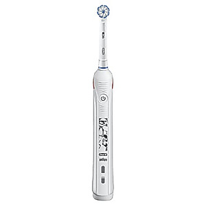 Oral-B Kids Electric Toothbrush with Replacement Brush Heads, Featuring Star Wars, for Kids 6+