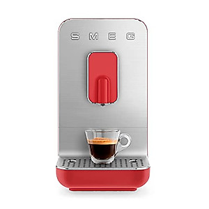 Smeg BCC01RDMUS Fully Automatic Coffee Machine, Red