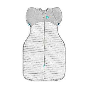 Love to Dream Swaddle UP Transition Bag Warm 2.5 TOG, Dreamer White, Medium, 13-19 lbs, Patented Zip-Off Wings, Gently Help Baby Safely Transition from Being Swaddled to Arms Free Before Rolling Over