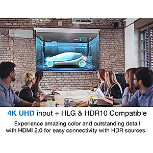 Optoma ZW400 WXGA Professional Laser Projector | Compact Design & Bright 4000 lumens | DuraCore Laser Technology, Up to 30,000 Hours | Network Control | 4K HDR Input | Quiet Operation