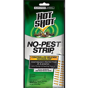 Hot Shot No-Pest Strip 2, Controlled Release Technology Kills Flying and Crawling Insects 2.29 Ounce (Value Pack of 3)
