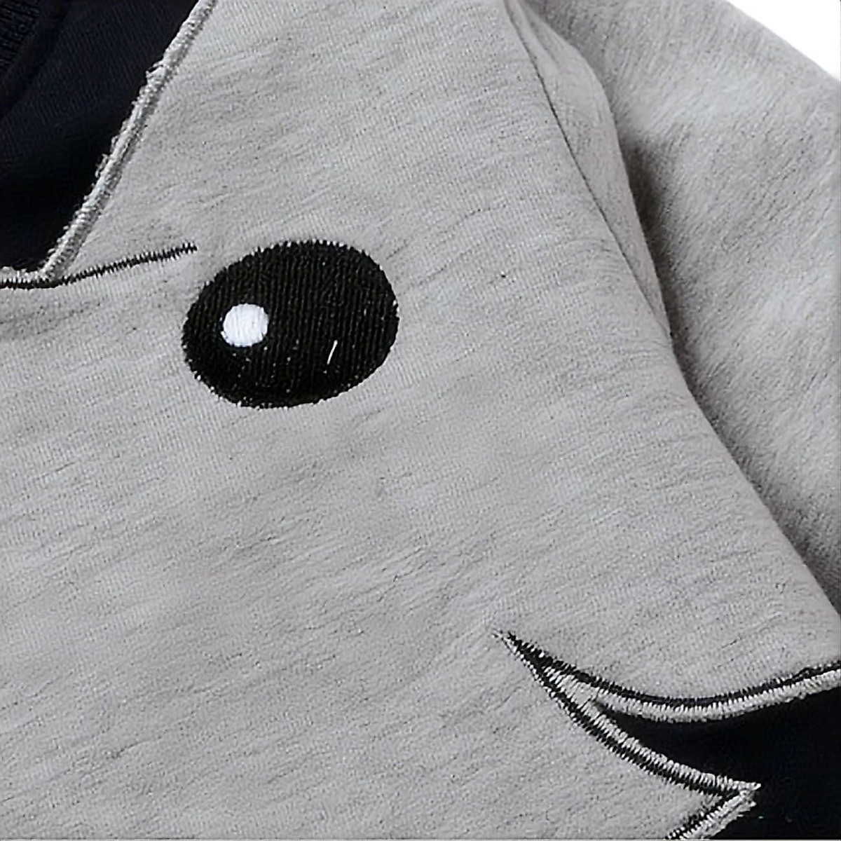 CM-Kid Little Boys' Elephant Long Sleeve T-shirt Cartoon Head Sweatshirt, Black, 6T