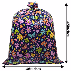 WISHOPE 3 Pieces 48" Jumbo Plastic Gift Wrapping Bags Extra Large Gift Sack Giant Goody Bags XL Present Bags for Baby Shower New Parents Birthday Wedding Christmas