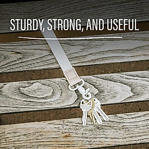 Thread Wallets Cool Wrist Lanyard Strap for Men & Women | Cute Key ID Badge & Wallet Holder (Off White)