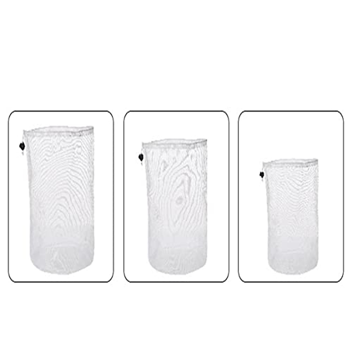 Qiningxia Thickened fine Lines with Drawstring Laundry Bag Clothing wash Bag Fine mesh Underwear ive Bra mesh Bag, White