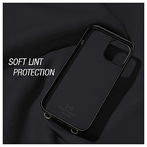 ZVE iPhone 11 Wallet Case Crossbody, iPhone 11 Case with Credit Card Holder Handbag Purse Wrist Strap Zipper Leather Case Cover for Apple iPhone 11 6.1 inch 2019 - Black