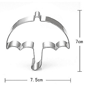 WOTOY Umbrella Biscuit Cookie Cutter - Stainless Steel