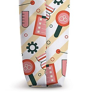 Chemistry Pattern Atom Science Chemist Novelty Gift Tote Bag