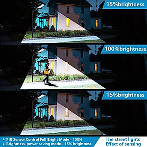 KCCCT LED Solar Street Lights 200W 6500K Waterproof with Motion Sensor Radar Dusk to Dawn Solar Flood Lights Outdoor Solar Security Wall Light for Street,Garden,Patio,Garage,Yard