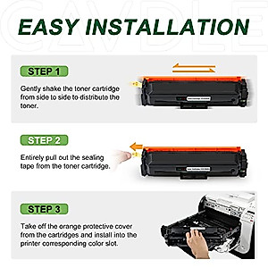 CAVDLE 410X Remanufactuared Toner Cartridge Replacement for CF410X 410X Work with Color MFP M377dw M452dn M452dw M452nw M477fdw M477fnw M477fdn Printer (Black Cyan Yellow Magenta, 4-Pack)