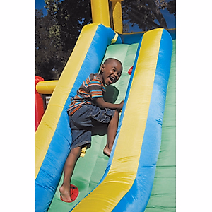Little Tikes Giant Inflatable Slide Bouncer with Heavy Duty Bouncer, Multicolor, Model: