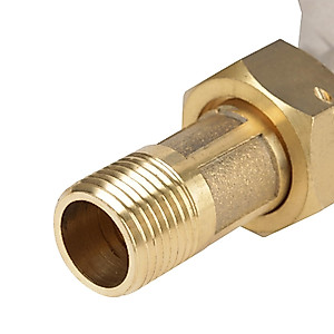 Cold Water Meter 15mm 1/2 inch Arbitrary Rotation Function Water Meter with Fittings for Garden & Home Usage