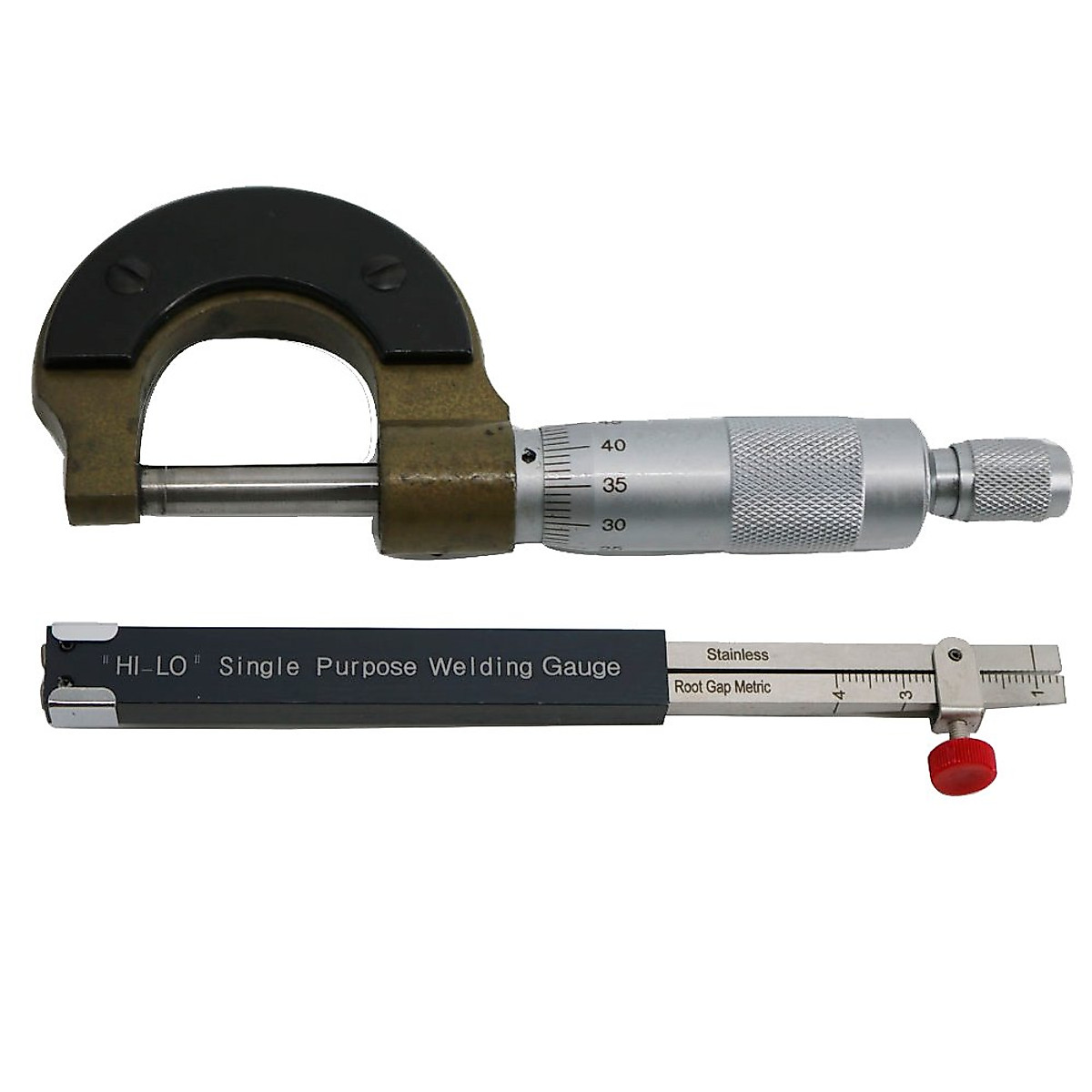 Graigar Stainless Steel Welding Gauge Tool Kits Combine Suit 13 Pieces Welding Inspection Gauge Metric Welding Gauge(mm)