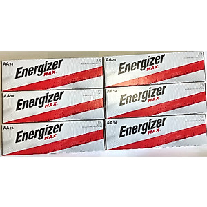 Energizer Max E91 AA Batteries - a case of 144 Counts AA Batteries - Made in The USA
