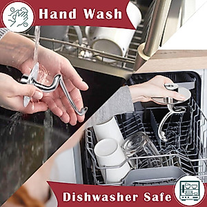 EGNic Stainless Steel Dough Hook Attachment for Kitchenaid 4.5-5 Quart Tilt-Head Stand Mixer, Spiral Dough Hook Replacement for Kitchenaid Mixers Accessories