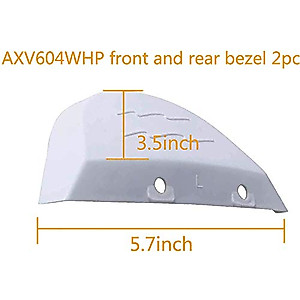 AXV417WHP Pool Cleaner Pod Swing Kit, Upgrade AXV604WHP Front and Rear Bezels with AXV414P Pod Shoes Compatible with Hayward Navigator Pool Vacuum Body Ultra Pool Cleaner Part
