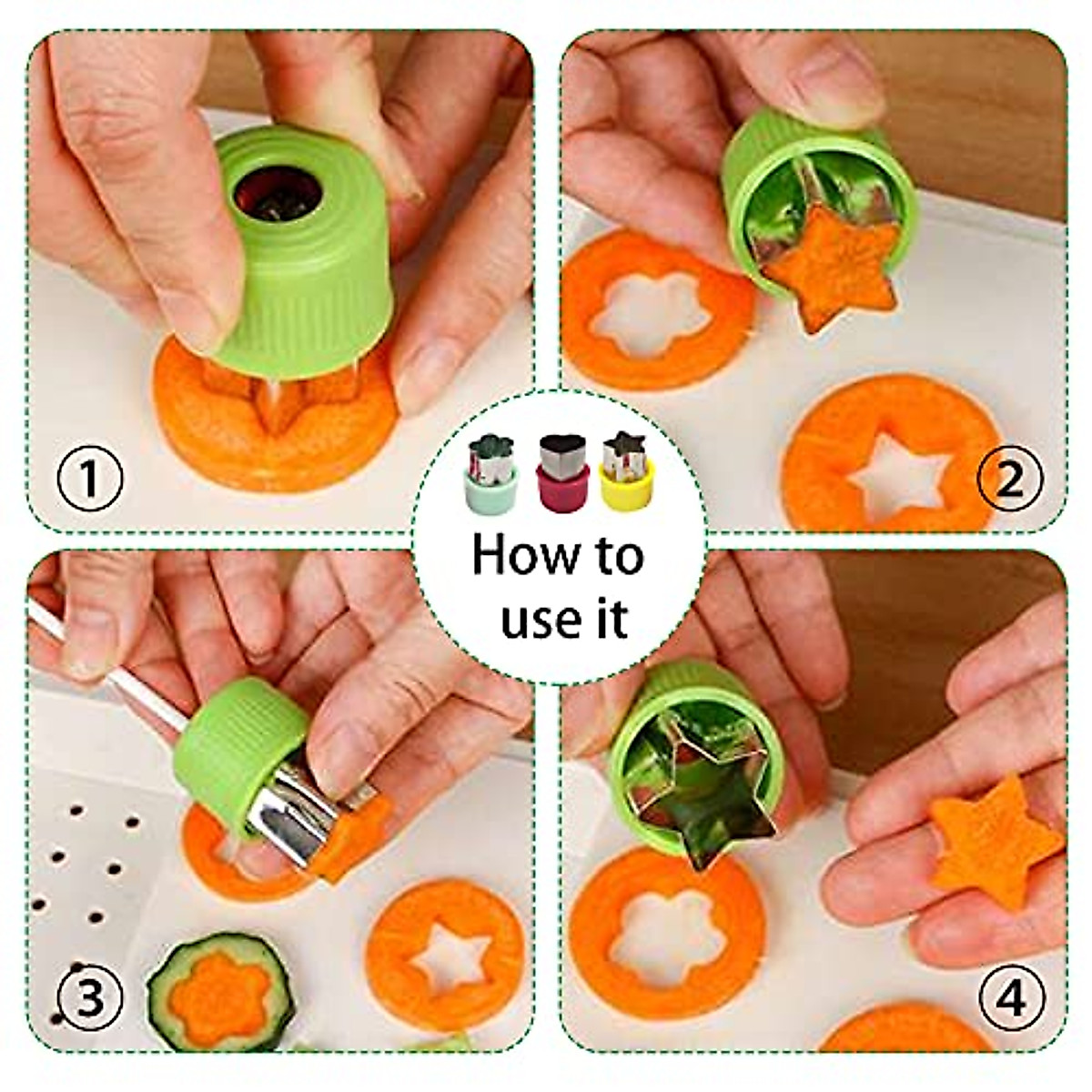 Cute Cat Rice Ball Molds 6 Sets Sushi Molds Bento Accessories Kits with 3PCS Vegetable Fruit Cutter Shapes and 1PC Gimbap Mold Triangle for Nori Rice Making DIY Bento Box Picnic Tools