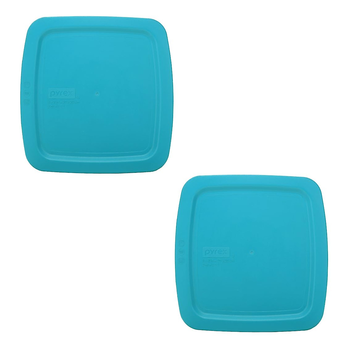 Pyrex C-222-PC 2qt Turquoise Easy Grab Lid (2-Pack)