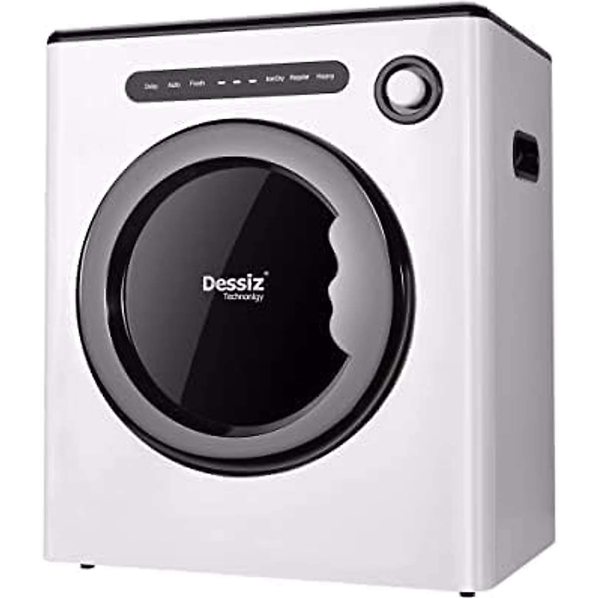 OOTDAY Portable Clothes Dryer Compact Laundry Dryers 850W, Auto-Electronic Control panel, 8.8 lbs Load Volume, Front Load Stainless Steel Tumble for Home, Apartment, Dorms, White