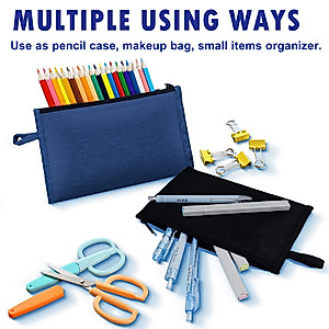 Moyad Reusable Snack Bags Small, 2 Pack Mini Zipper Lunch Pouches, Dishwasher Safe & BPA Free, Compact Food Storage for Work, Travel, Picnic, Blue