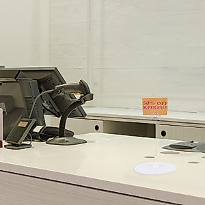 Kisangel Wedding Picture Frame 30Pcs Metal Wire Floral Place Holder Swirl Round Photo Memo Holder Pick Picture Note Clamp for Wedding Party Birthday Office DIY Favor Cable Clip