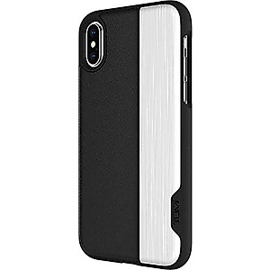 TUMI Vertical Slider Case Series Cover for Apple iPhone X 10 - Black/Silver