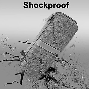 Hard Stethoscope Case,EVA Stethoscope Bag Carrying Case Fit for Home Medical Nurses Doctor Stethoscope and Accessories(Black)