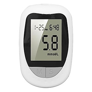 Blood Glucose Monitor Kit, High Accuracy Blood Sugar Test Kit with 1 Blood Sugar Monitor, 50 Glucometer Strips, 50 Lancets, 1 Lancing Devices, Auto Coding LCD Large Display