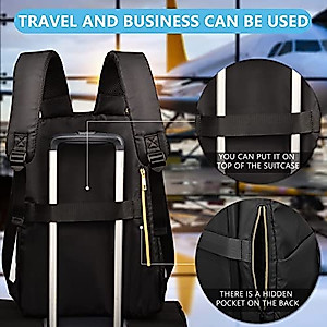 OSOCE Women's Light Weight Casual Daypack, Small School Backpack with Deep Pocket, Student Book Bag fit for 14 Inch Laptop, Business Work Office