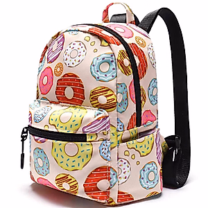 Deerling Cut Mini Backpack for Girls Lightweight Kids Back Pack for Children and Adult Ideal for School Travel (Donut)