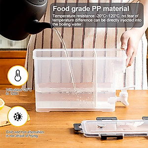 3.5L Cold Kettle with Faucet, Plastic Beverage Drink Dispenser Large Capacity Water Iced Juice Lemonade Water Jug for Garden Home Party