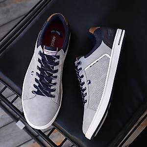 AX BOXING Mens Casual Shoes Fashion Sneakers Breathable Comfort Walking Shoes for Male(Aa Gray, Numeric_9)