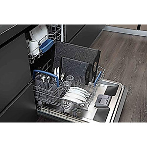 Home & Kitchen Essentials Cutting Boards, Extra Large (17.75" x 11.75") and Medium (11.75" x 7.75"), Reversible, Marble Granite Gray, BPA Free, Dishwasher Safe, Easy-Grip Handle and Non-Porous