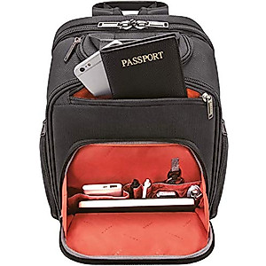 EVERKI Versa 2 Premium Business 14.1-Inch / MacBook Pro 15 Backpack, Ballistic Nylon, Travel Friendly (EKP127B) , Black