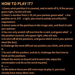 POSHTAIL 140 Adventure Challenge Couples Scratch Off Cards, Date Deck Scratch Off Posters for Couple