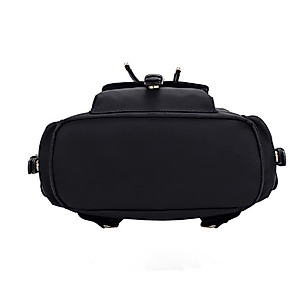 Backpack Purse for Women,Multipurpose Large Capacity Oxford Shoulder Bag,for Outdoor Travel Shopping Sport (Color : Black)