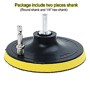 80 Pack 5 inch Sanding Discs Kit 8 Hole Sander for Drill Polishing Pad Hook and Loop Plate 60 80 120 180 240 400 600 800 Grit Sandpaper Abrasive Tool