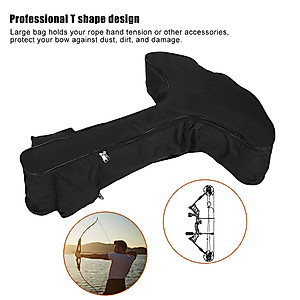 T-shaped Archery Bow Case, Portable Outdoor Compound Bow Case, Universal Take-down Bow Bag Protective Bag for Outdoor Shooting