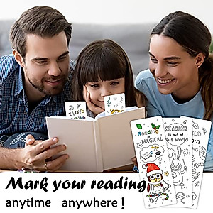 Anseal 120 PCS Color Your Own Bookmarks Bulk, DIY Bookmarks for Kids/Teens, Cute Animal Bookmarks for Reading Lover, 12 Styles Fun & Personalized Bookmark for Students, Classroom Rewards Supplies