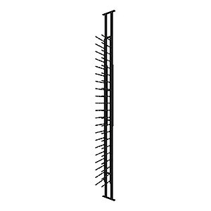 Ultra Wine Racks Floor-to-Ceiling Mount Display (1 Side, Double Deep, Black)