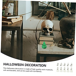 IWOWHERO 10pcs Luminous Ornaments Tabletop Decor Mini Figurine Mini Resin Figurines Ornaments for Crafts Miniature Halloween Figurines Halloween Gag Toys Resin Pumpkin Decor Party Supplies