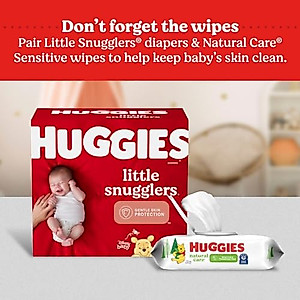 Huggies Newborn Diapers, Little Snugglers Baby Diapers, Size Newborn (up to 10 lbs), 128 Count