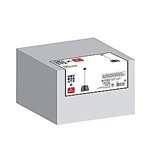 Bari 1-Light Pendant, Black, Matte Finish, Brass Accents, Half Opal Glass Shade