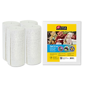 ACTIVA Rigid Wrap Premium Plaster Cloth, 20 pounds, White