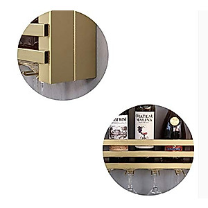 PIBM Stylish Simplicity Correction Fluid Mouse Wall-Mounted Metal Wine Rack Correction Fluid, Yellow , 80*11*43cm