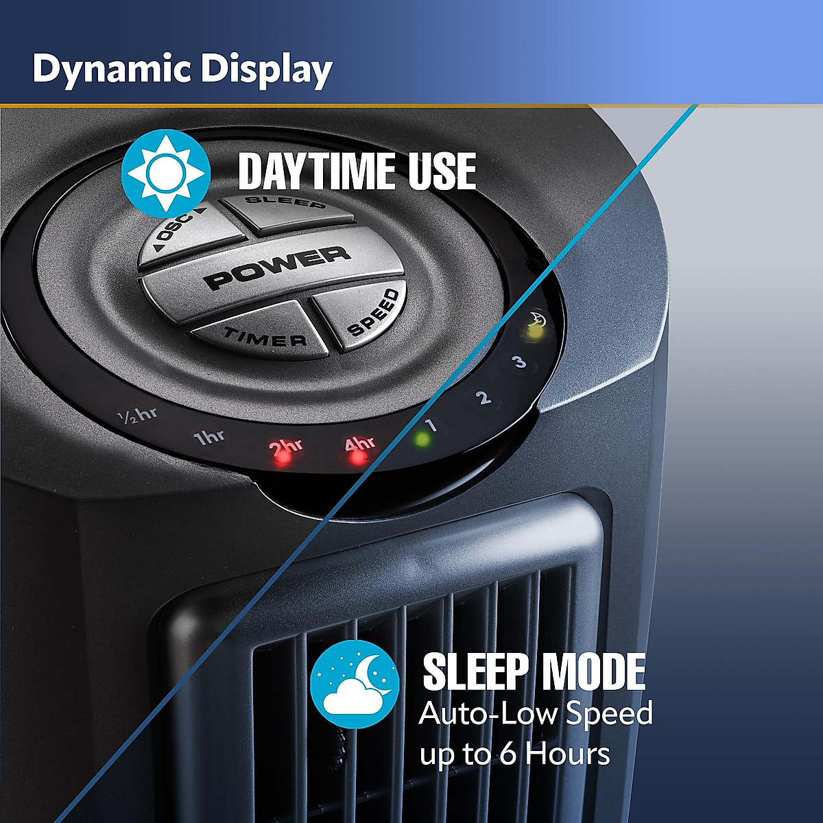 Lasko 2535 52" Oscillating Pedestal Fan, 52 Inch, Silver Gray